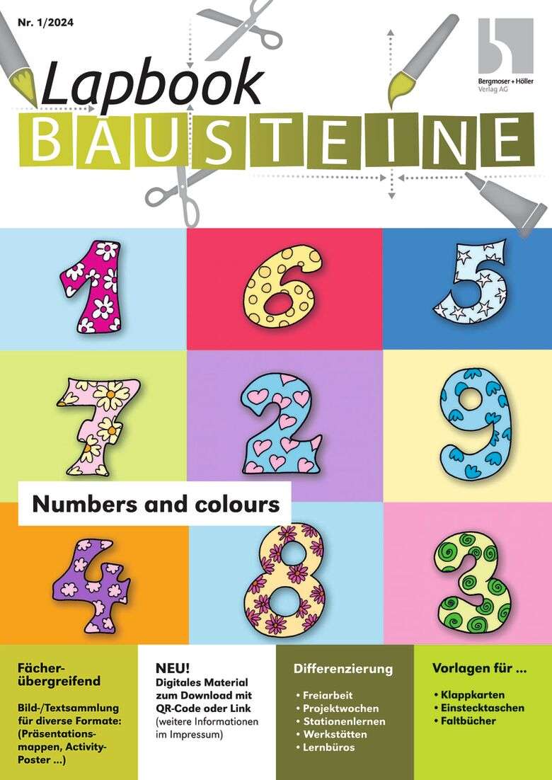 Numbers and colours | Lapbook Bausteine | Lapbook Bausteine ...